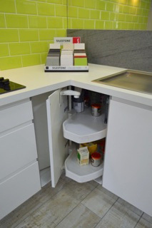 Ex-Display Impuls Grey Stone and White Gloss Lacquer Kitchen, Worktops ...