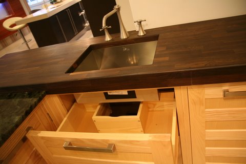 Bespoke Handmade Smallbone style solid Ash Kitchen, with Thick Granite ...