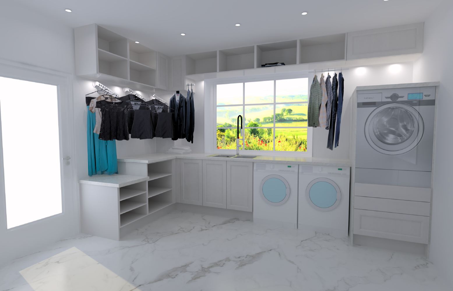 Ex Display Hacker Bristol Utility Room ] The Used Kitchen Company