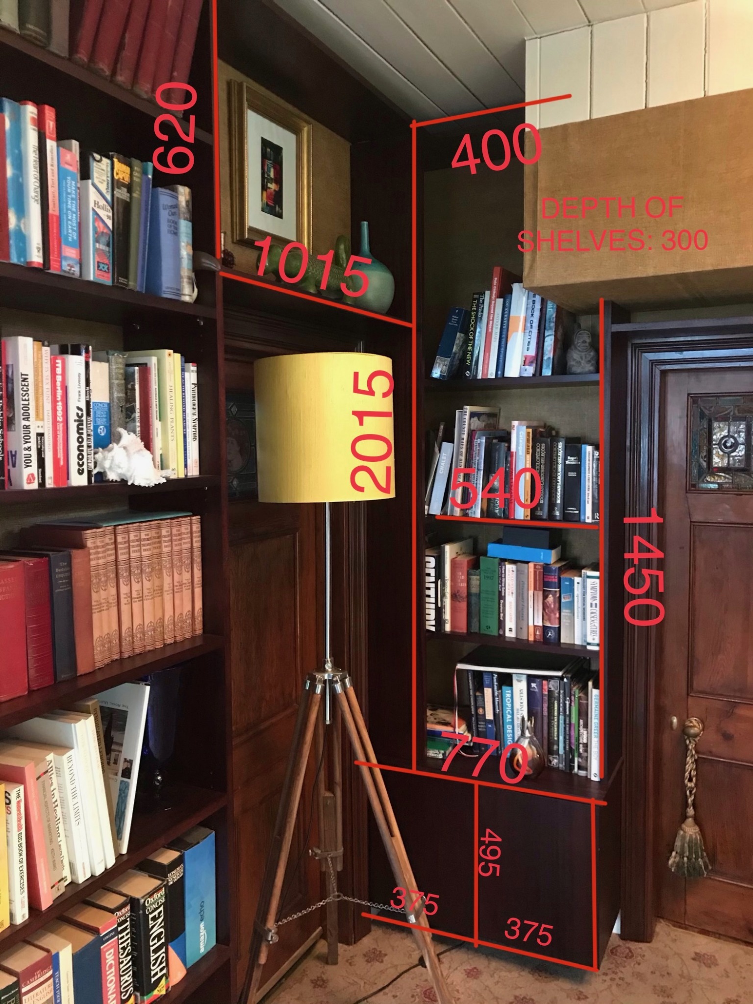 4 x Bespoke Book Cases (Library) - Used - The Used Kitchen Company