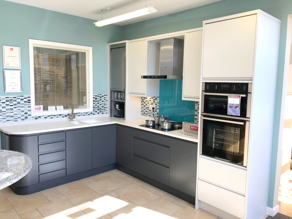 Ex Display Luccente Matt Handless Kitchen } The Used Kitchen Company