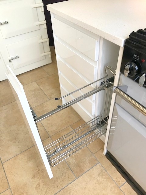 Ex Display Lucente White Gloss Kitchen with White Apollo Worktops - The ...