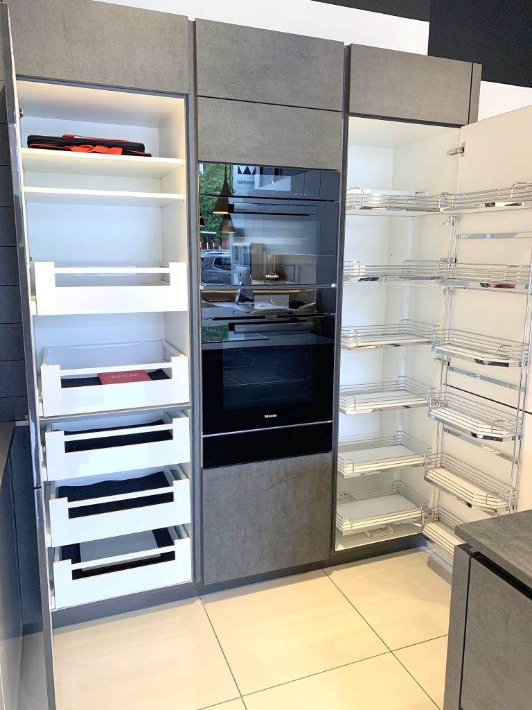 Ex Display Alno Kitchen With Island, Stone Worktops and Miele ...