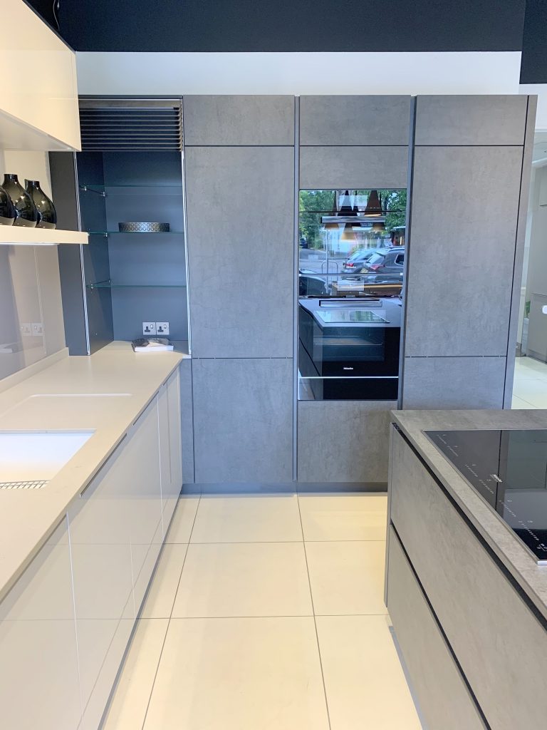 Ex Display Alno Kitchen With Island, Stone Worktops and Miele ...