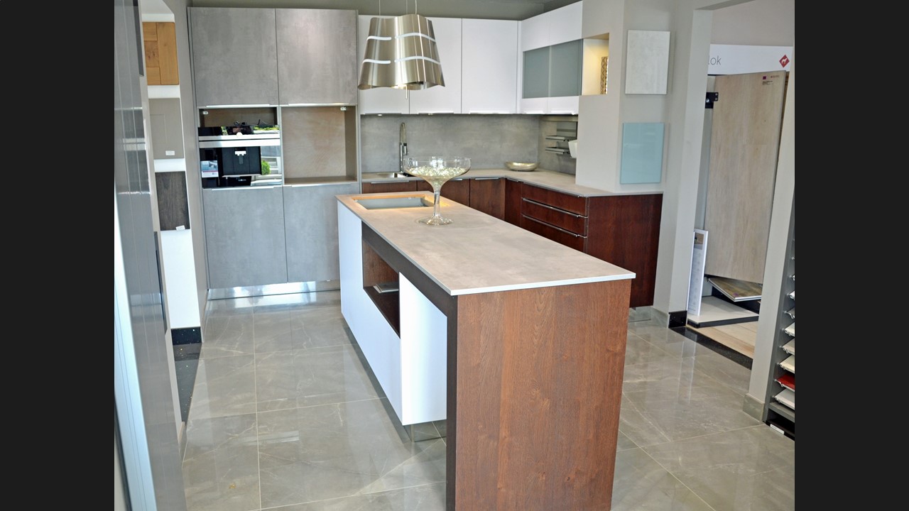 Ex Display Hacker Kitchen with Island ] The Used Kitchen Company