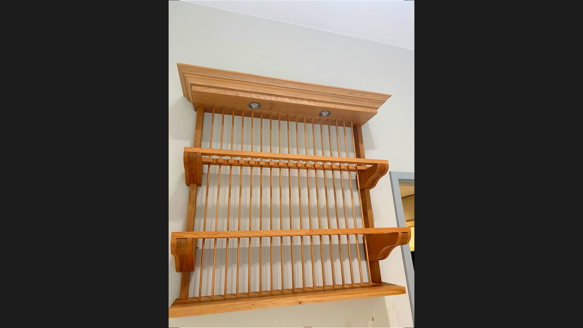 Ex Display Wooden Plate Rack - The Used Kitchen Company