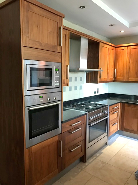 Approx 10yr old Walnut Used Kitchen Units, Island, Worktops and some ...