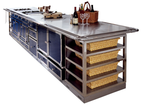 Ex-display La Cornue Island, Stainless Steel Worktop and Le Chateau Cooker