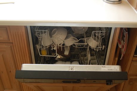 Approx 12yrs Old Pine Harrods Kitchen With Breakfast Bar And Corian ...