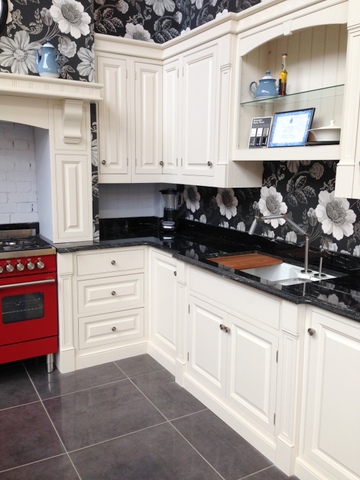 Ex-display Hand Painted In-Frame Prentice Kitchen, Island and Granite ...