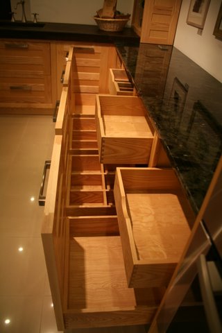 Bespoke Handmade Smallbone style solid Ash Kitchen, with Thick Granite ...