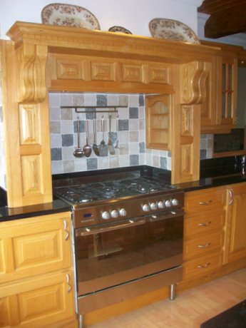 Ex Display Hand Crafted Solid Ash Kitchen With Granite Worktops