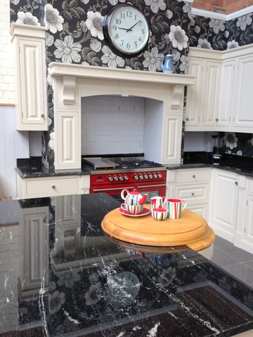 Ex-display Hand Painted In-Frame Prentice Kitchen, Island and Granite ...