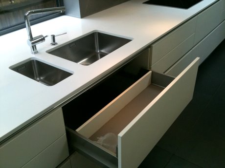 Approx 1yr old White Hacker Kitchen with Silestone Worktops and Miele ...