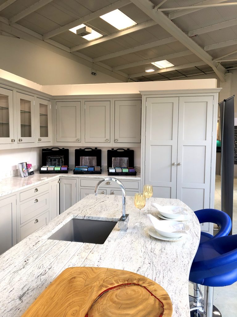 Bespoke Inframe Painted Kitchen with Island | The Used Kitchen Company